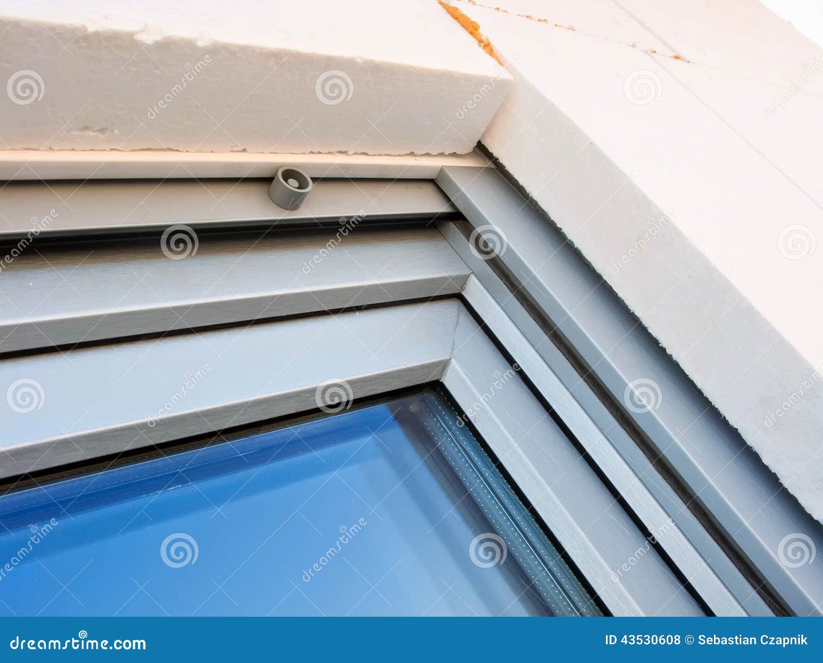 Modern Windows Installation Detail Stock Photo - Image of aluminium ...