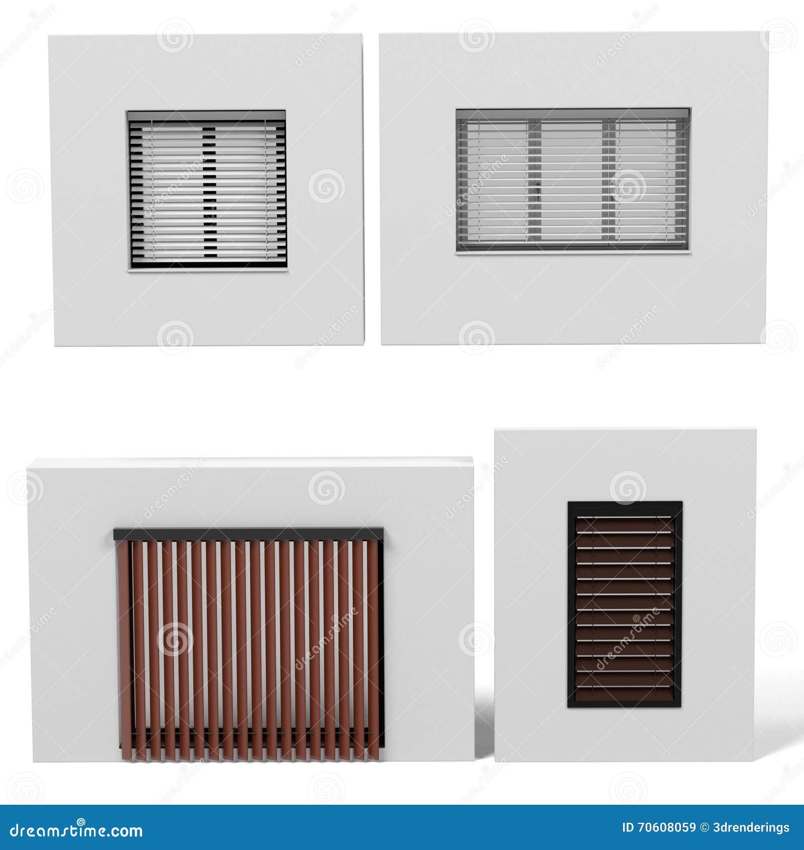 Modern windows set stock illustration. Illustration of roller - 70608059