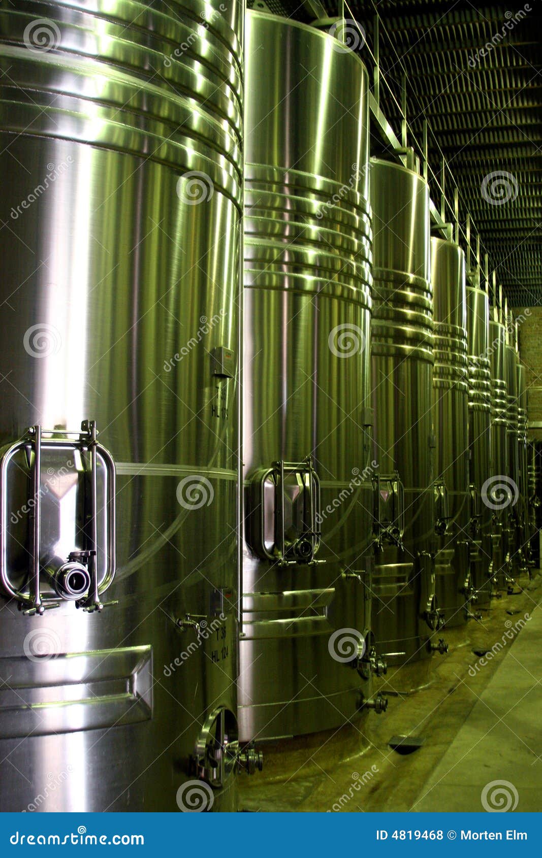 Modern Wine Barrels stock photo. Image of alcohol, mendosa - 4819468