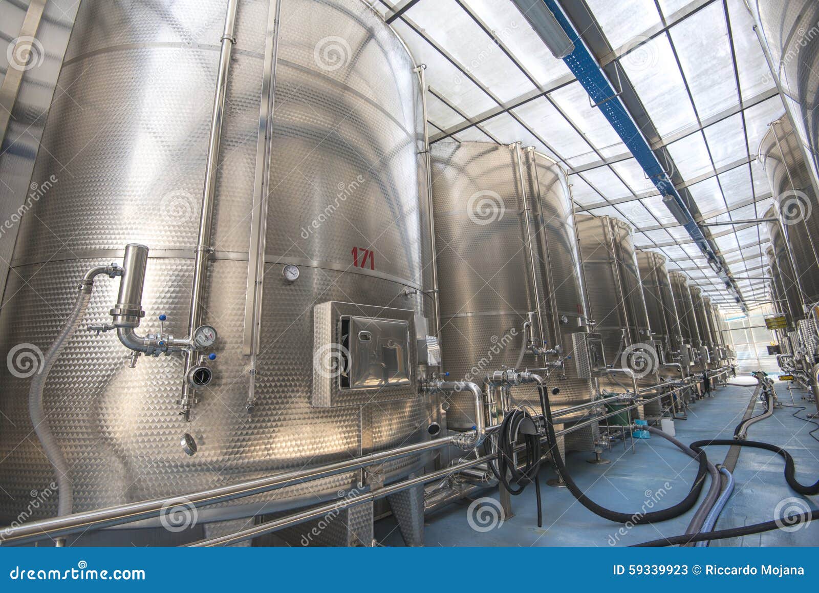Modern wine factory stock image. Image of plant, container - 59339923