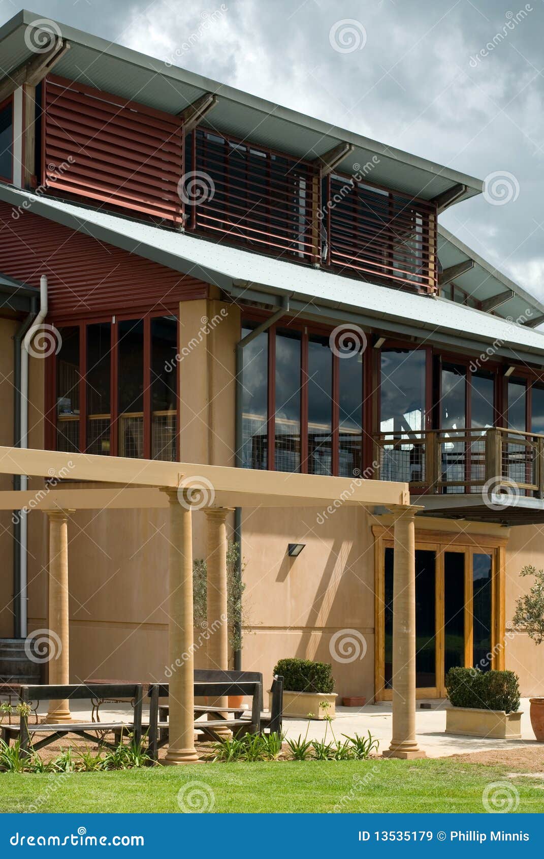 Modern Winery Building stock image. Image of facade, structure - 13535179