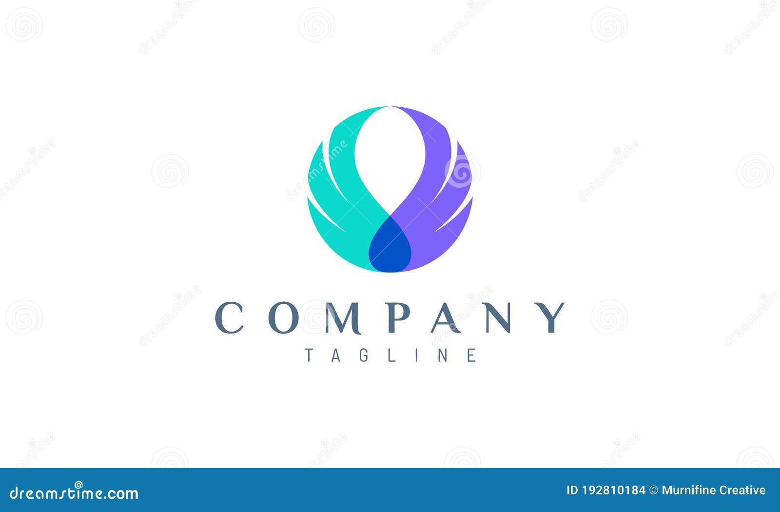 Modern 2 Wing Circle Vector Design Concept. Suitable As a Logo To ...