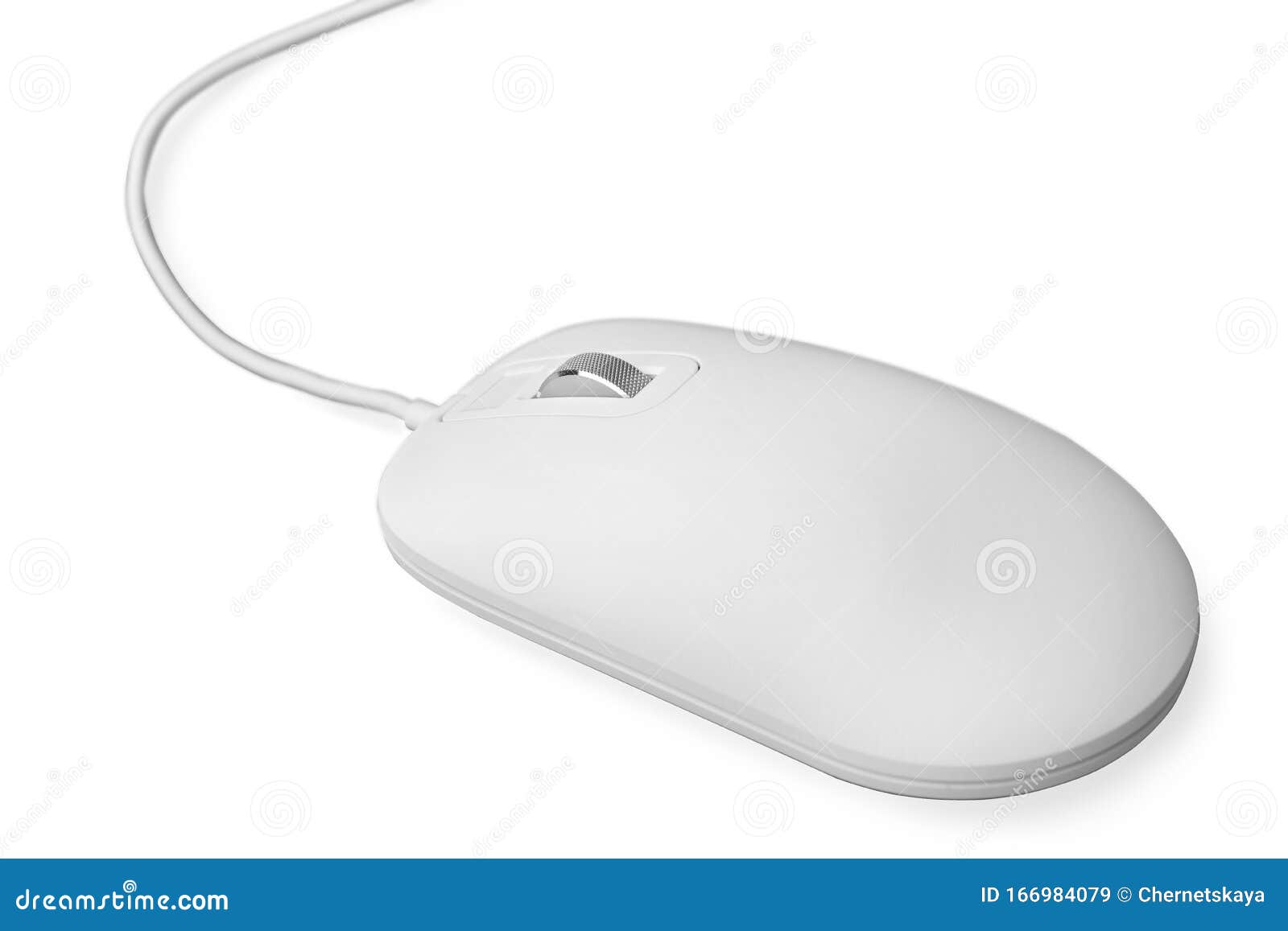 Modern Wired Optical Mouse Isolated Stock Image - Image of object ...