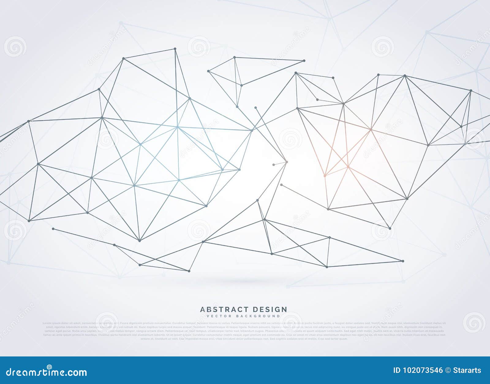 Modern Wireframe Network Background in Digital Style Stock Vector ...
