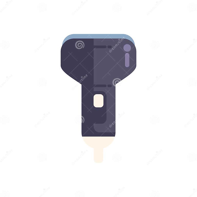 Modern Wireless Barcode Scanner Emitting Light Beam Stock Illustration ...