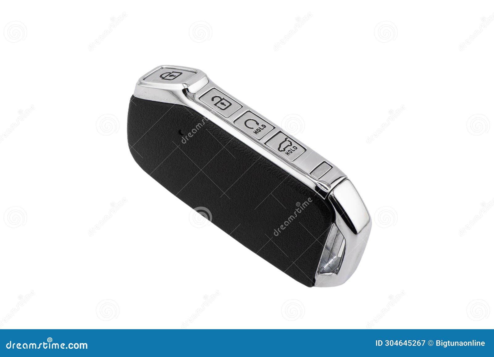 Modern Wireless Car Key Ignition Isolated on White Background. Wireless ...