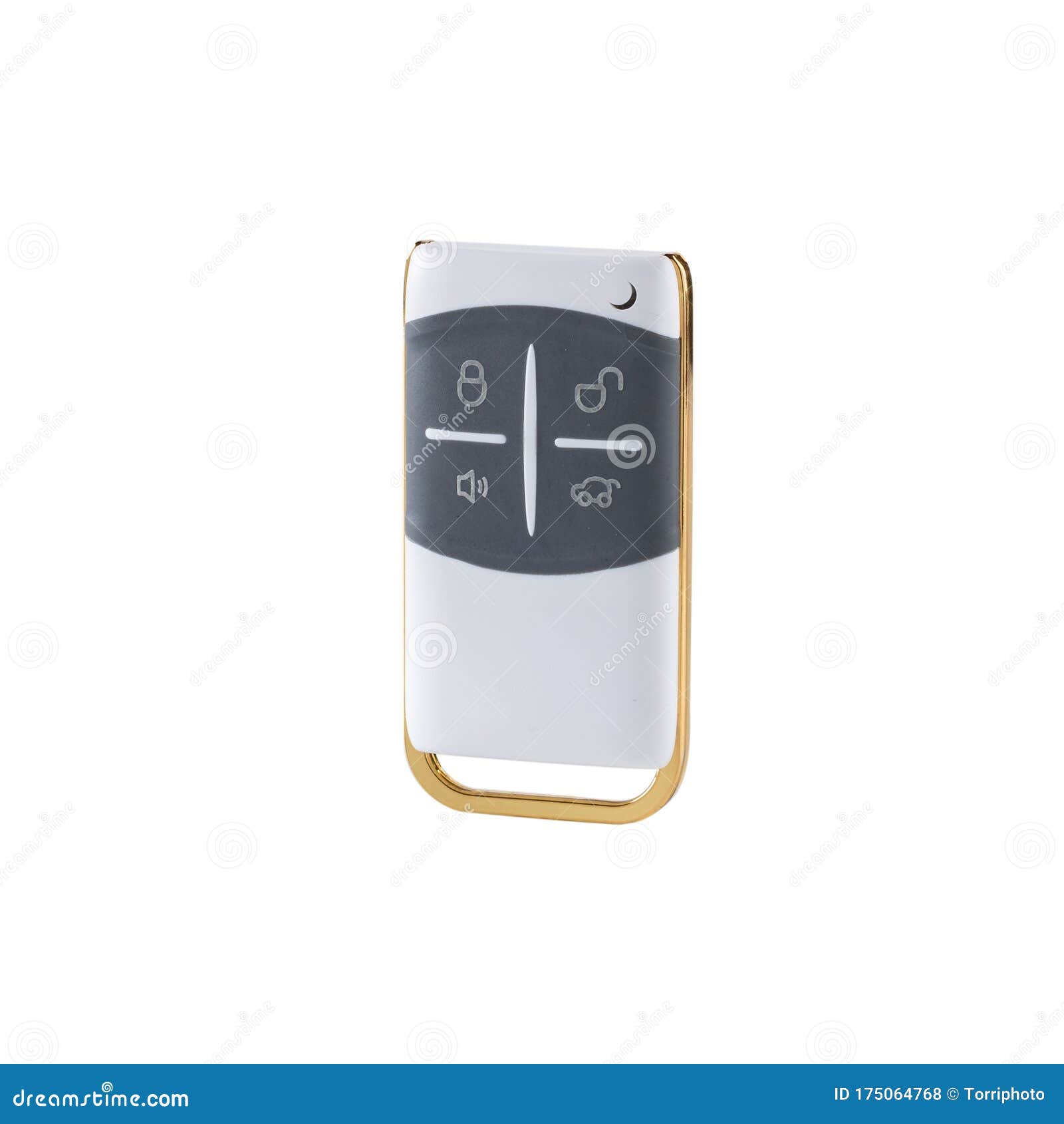 Modern Wireless Car Key Isolated on White Background Stock Photo ...