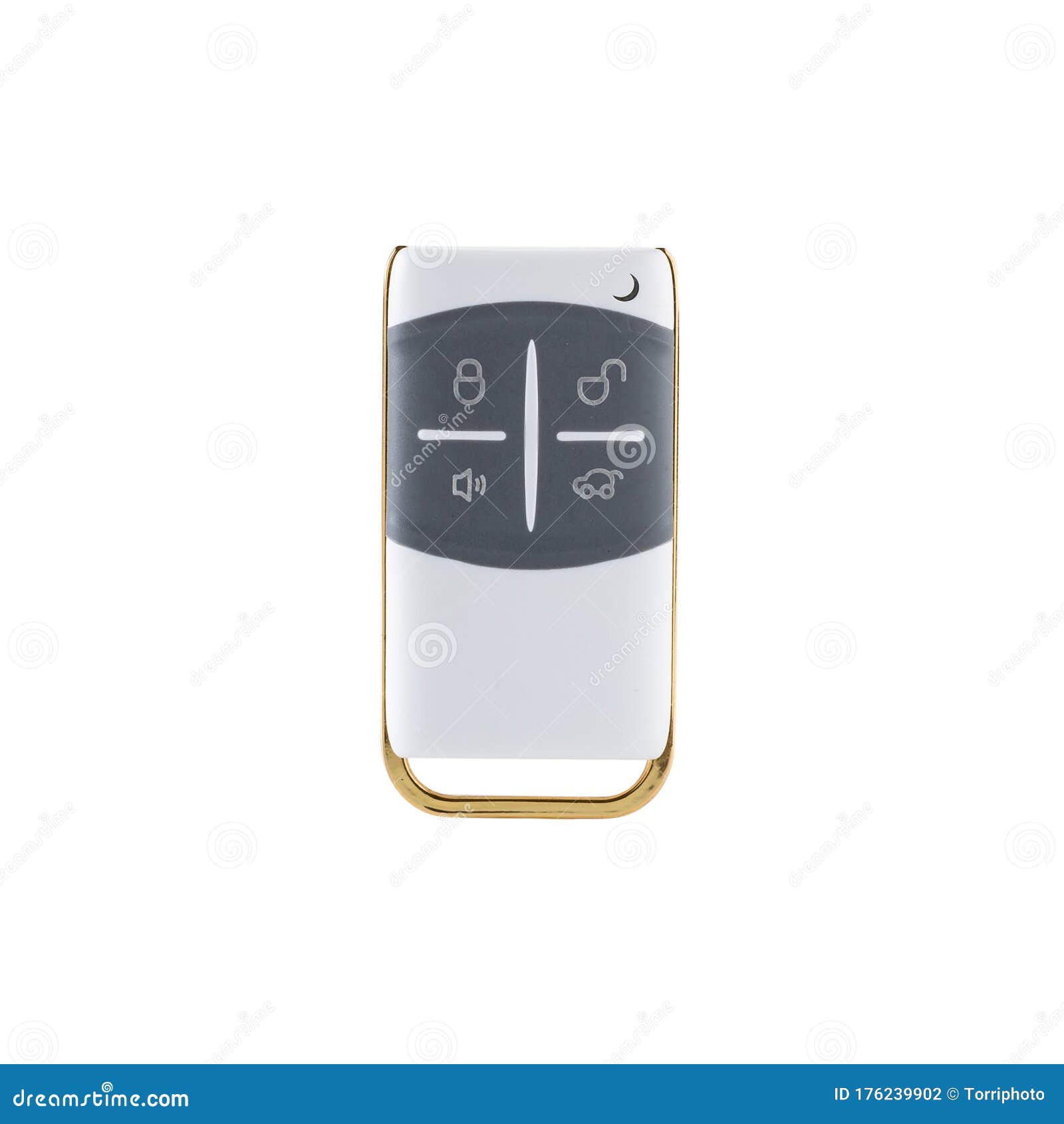 Modern Wireless Car Key Isolated on White Background Stock Photo ...