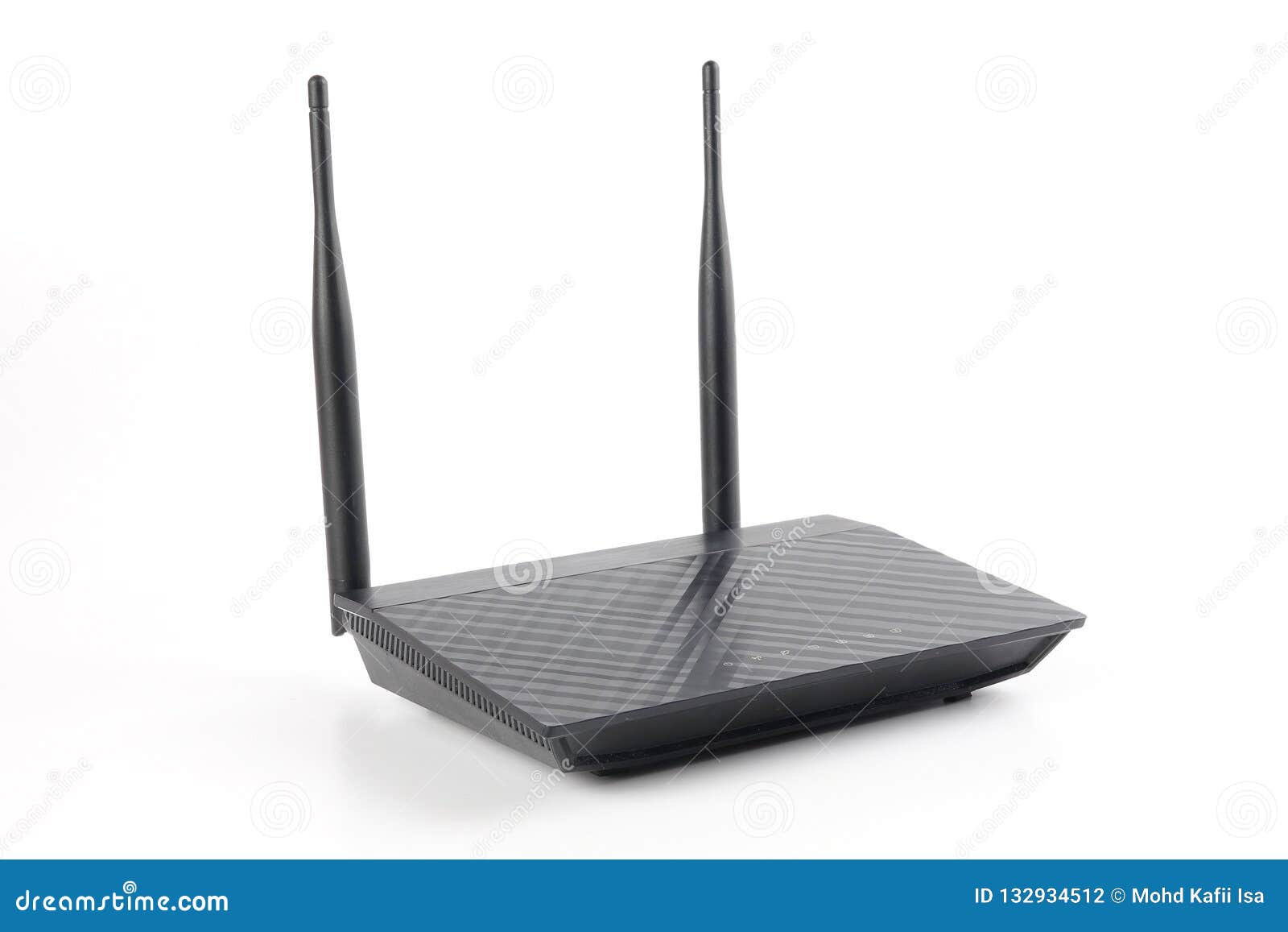 Modern Wireless Internet Router Isolated on White Background Stock ...