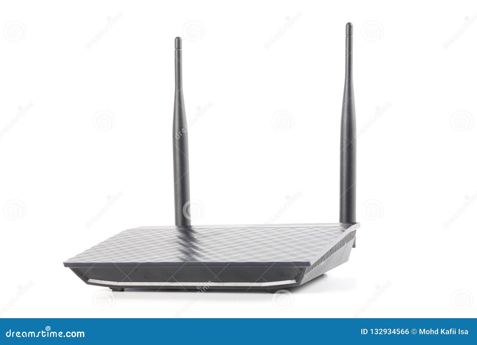 Modern Wireless Internet Router Isolated on White Background. Stock ...