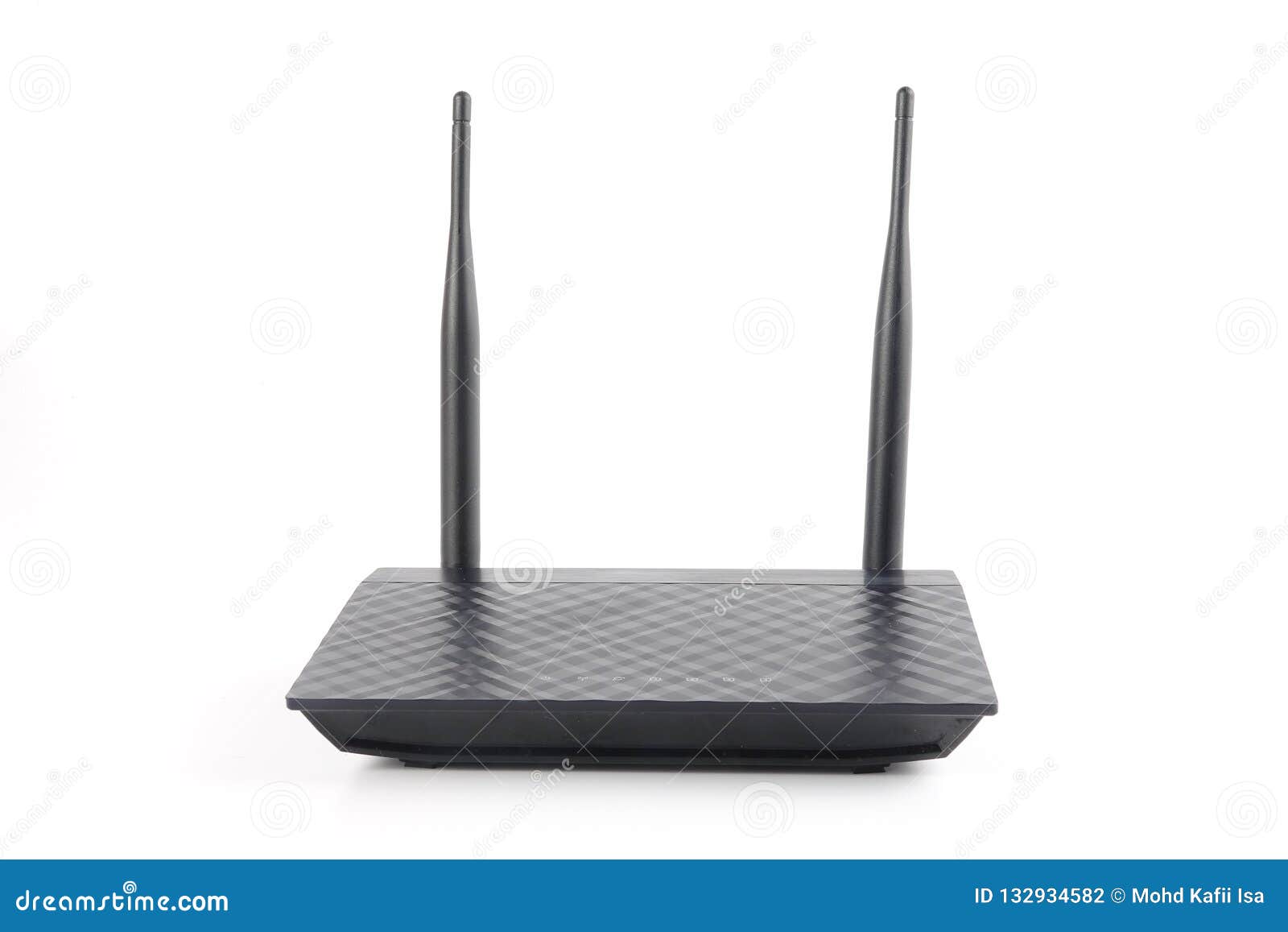 Modern Wireless Internet Router Isolated on White Background. Stock ...