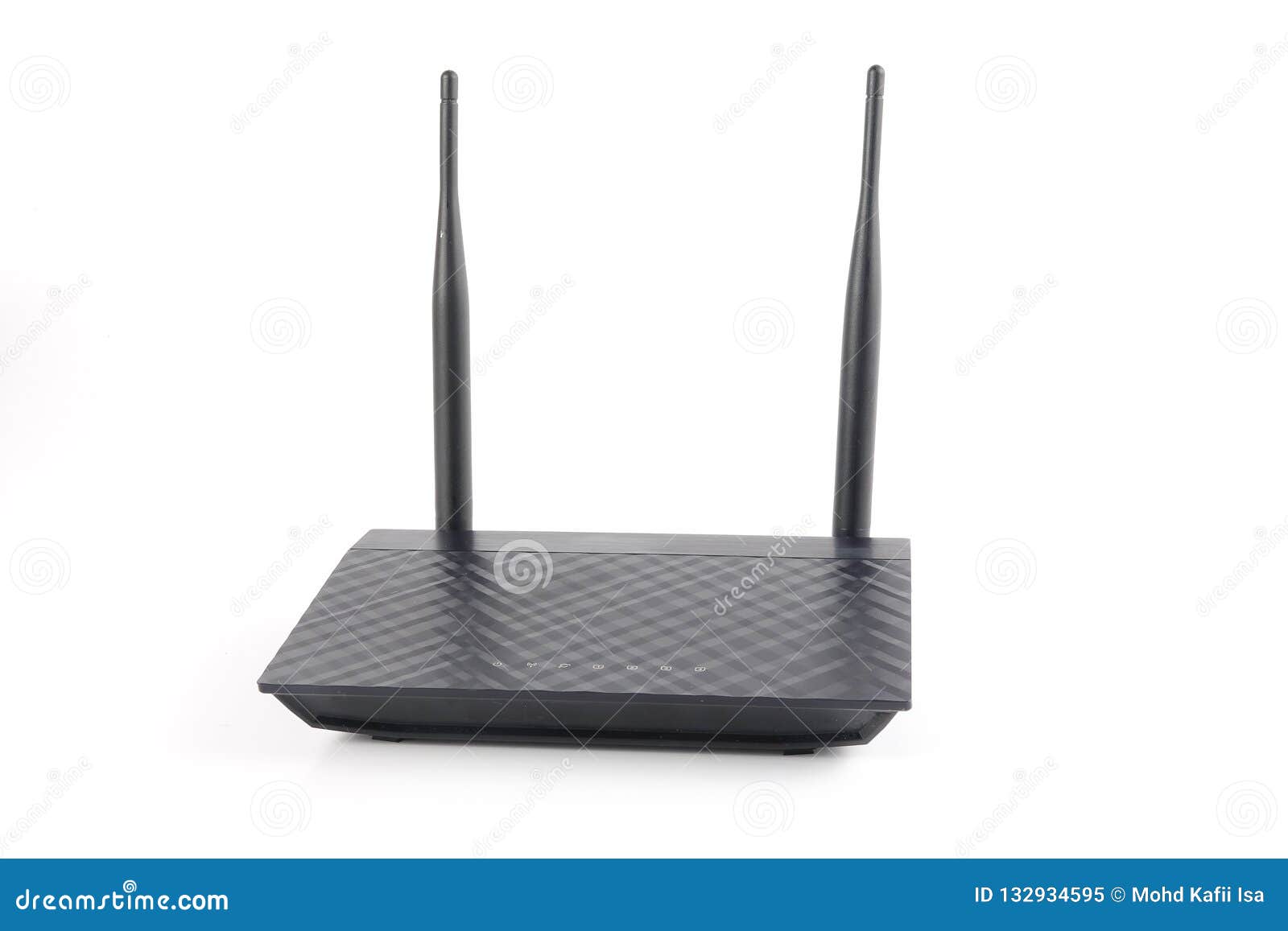 Modern Wireless Internet Router Isolated on White Background. Stock ...