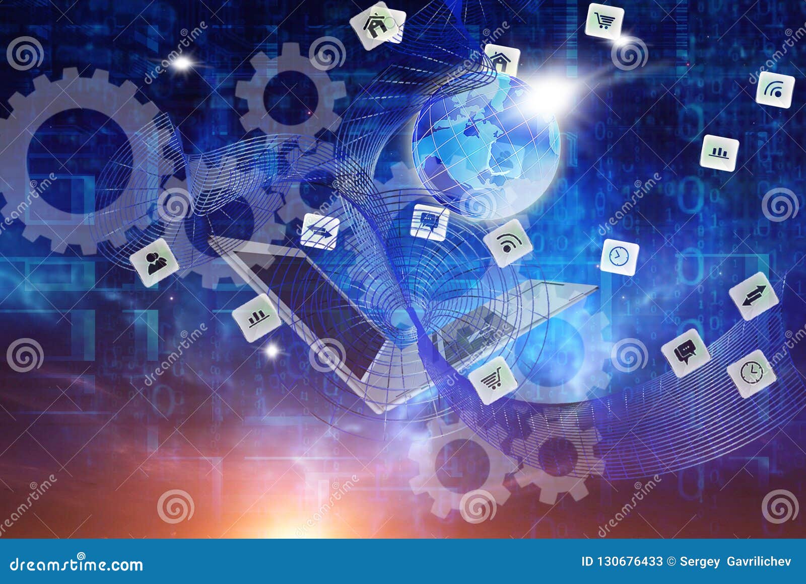 Innovation it Wireless Technologies. Stock Image - Image of media ...