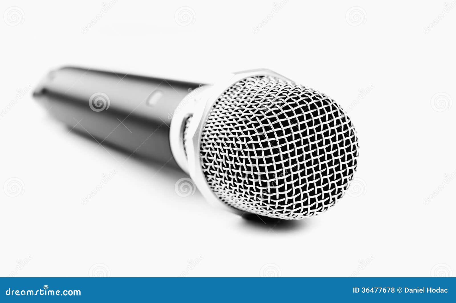Modern wireless microphone stock photo. Image of electronic - 36477678