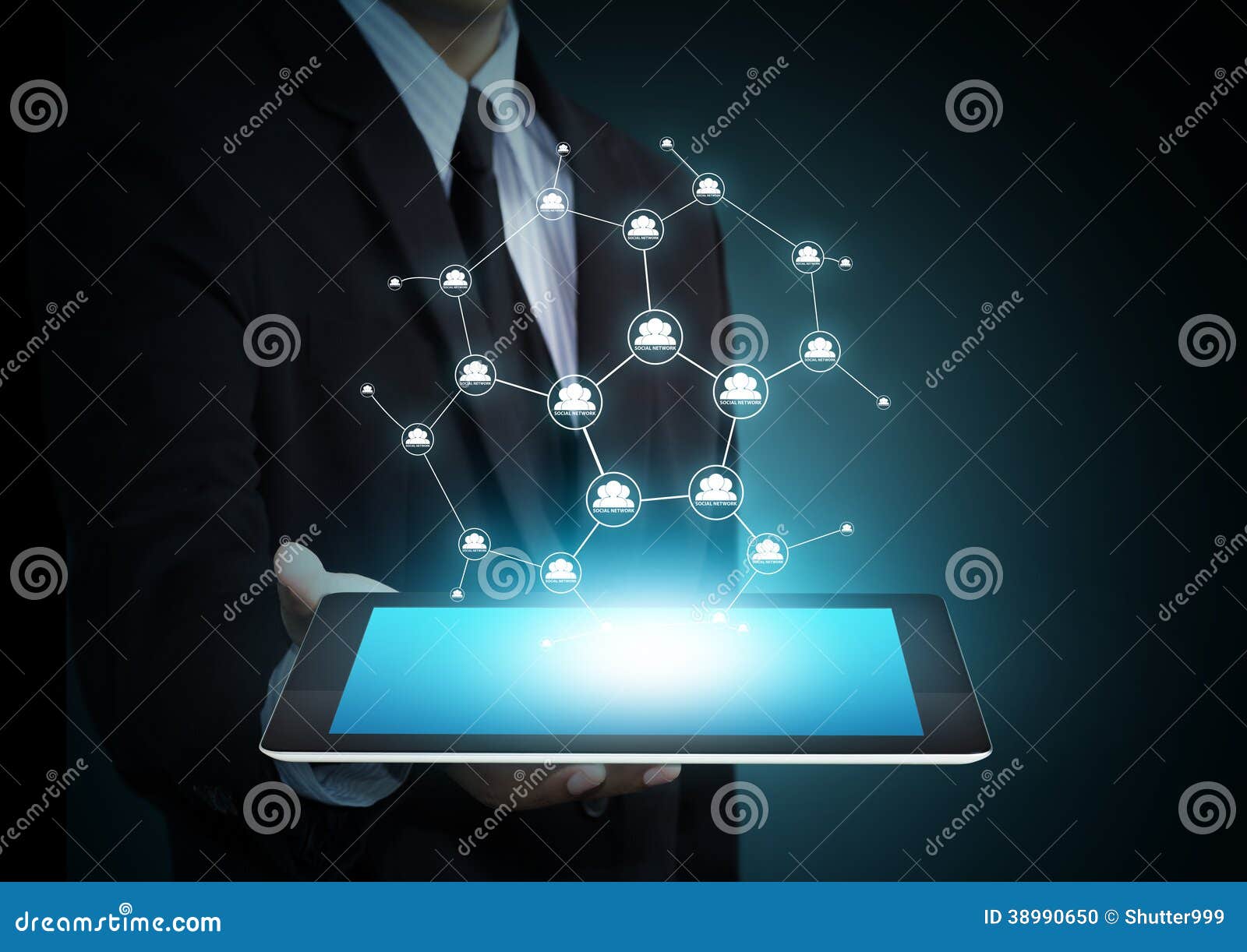 Modern Wireless Technology and Social Media Stock Photo - Image of ...