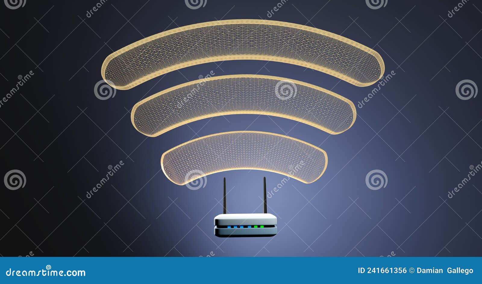 Modern Wireless Wi-fi Router. High Speed Internet Connection, Computer ...