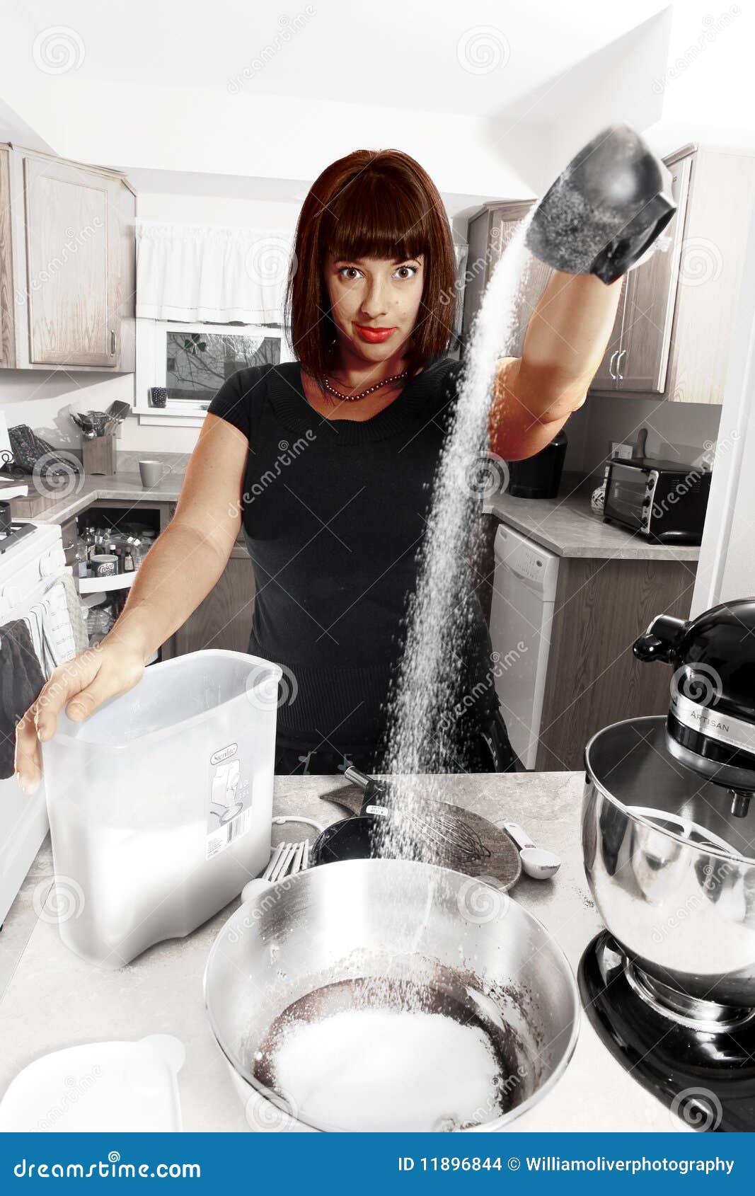 Modern woman baking stock photo. Image of lady, cake - 11896844