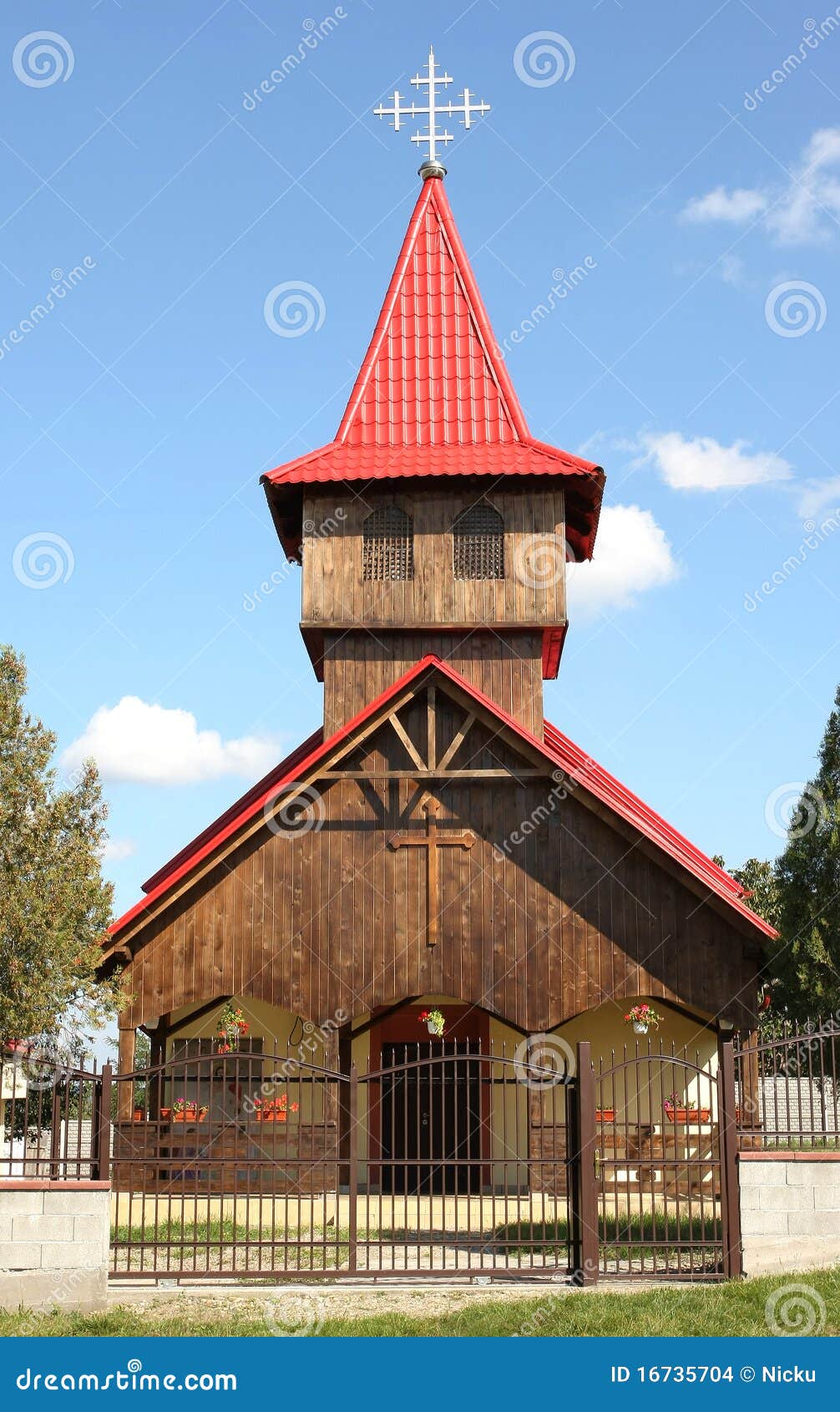 Modern wood church stock photo. Image of praying, religion - 16735704