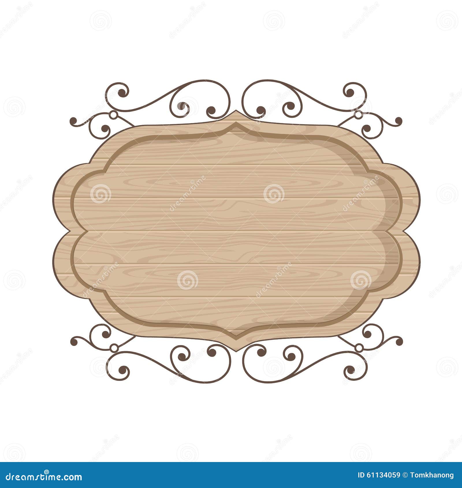 Modern Wood Classic Sign Vector Deisgn Stock Vector - Illustration of ...
