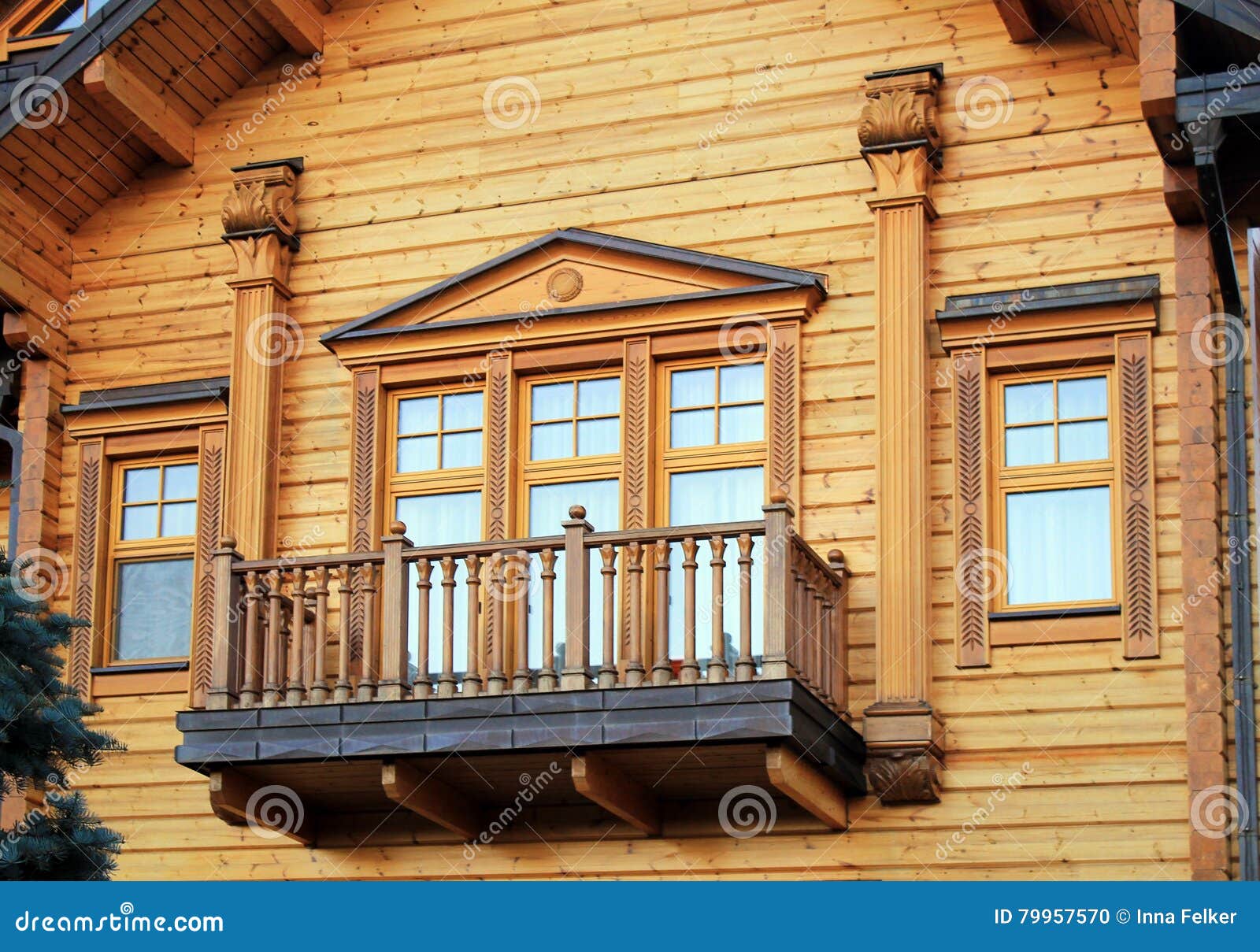 Timber House Ceiling Duct Lighting Installation Royalty-Free Stock ...