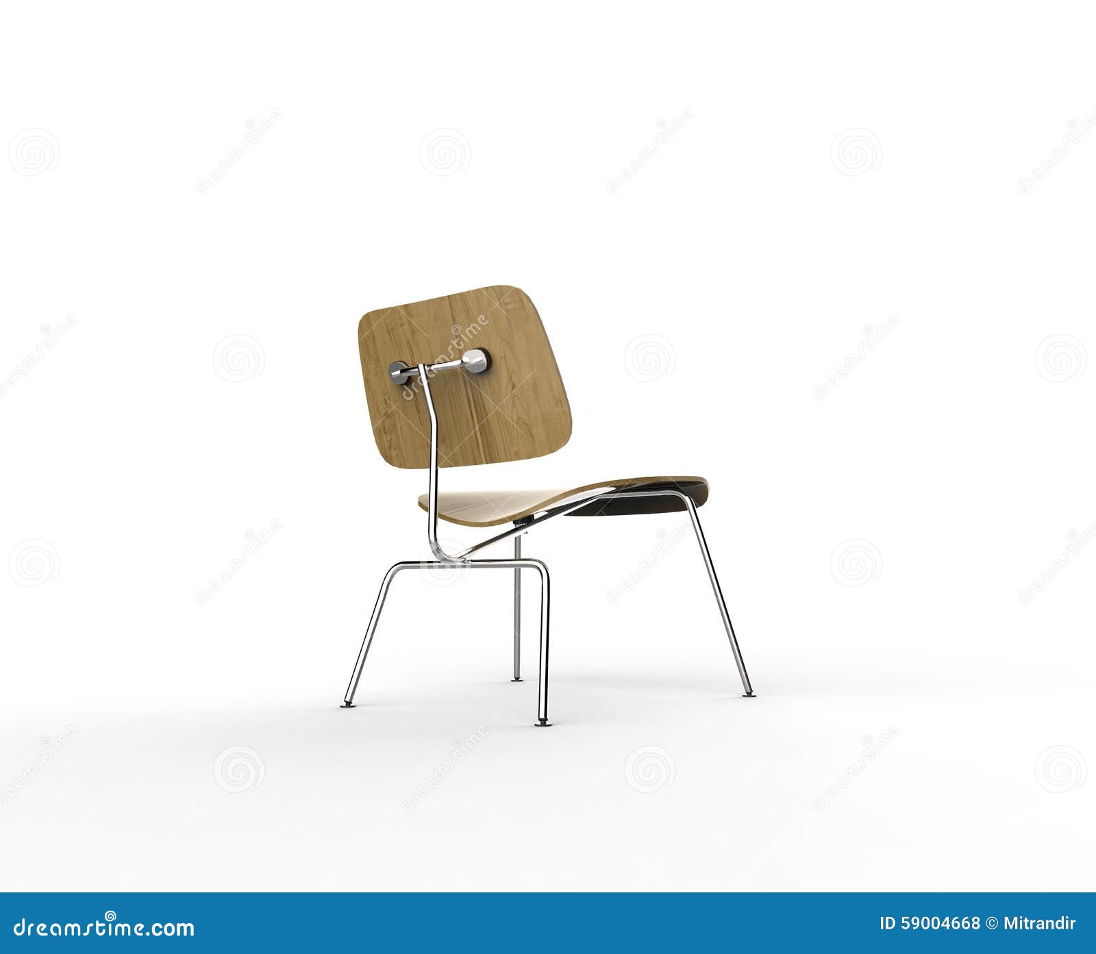 Modern Wooden Chair Back View Stock Illustration - Illustration of view ...