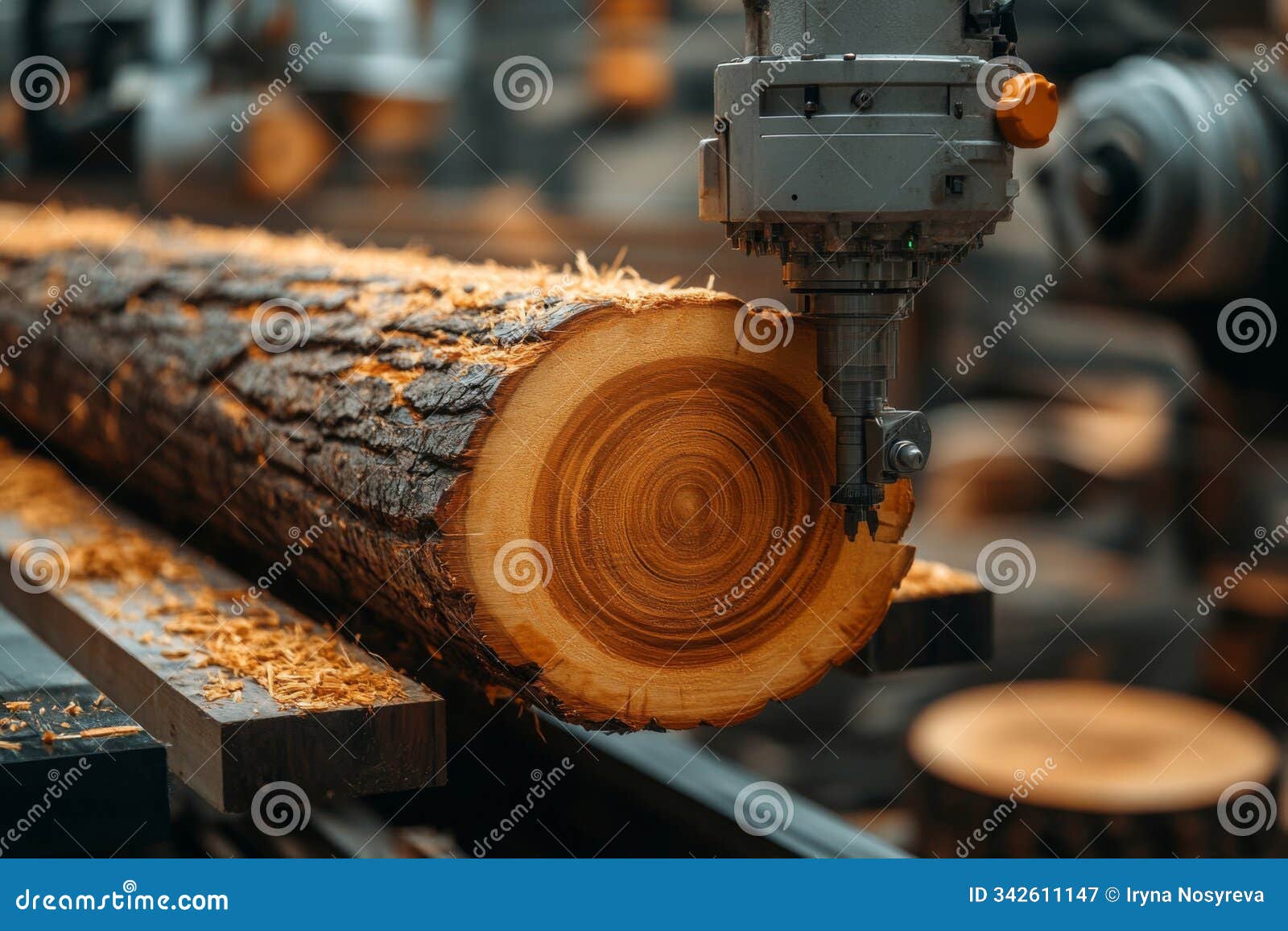 Timber Beam Installation Roof Framing Construction At A Development ...