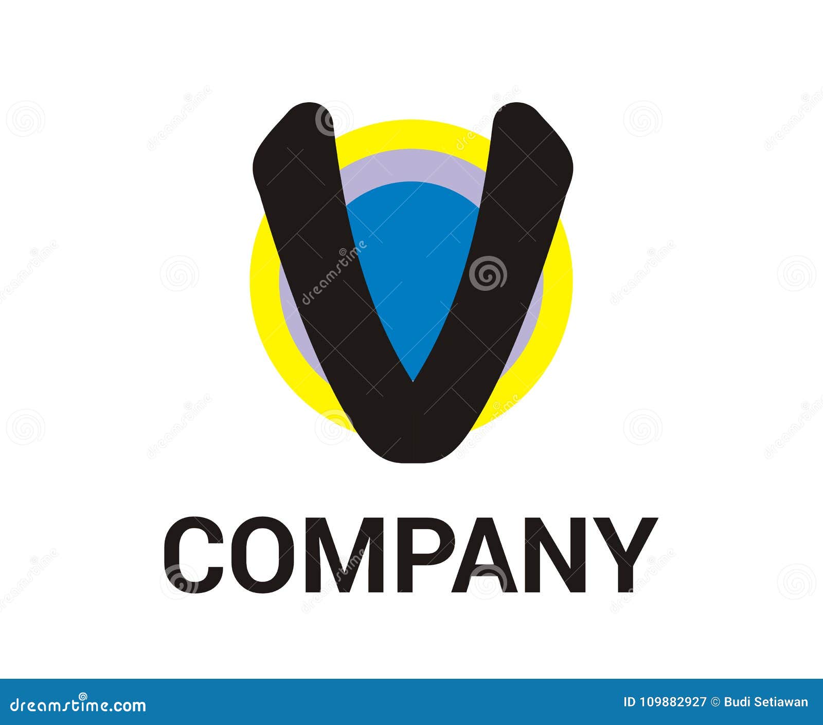 V button logo stock vector. Illustration of logo, brand - 109882927