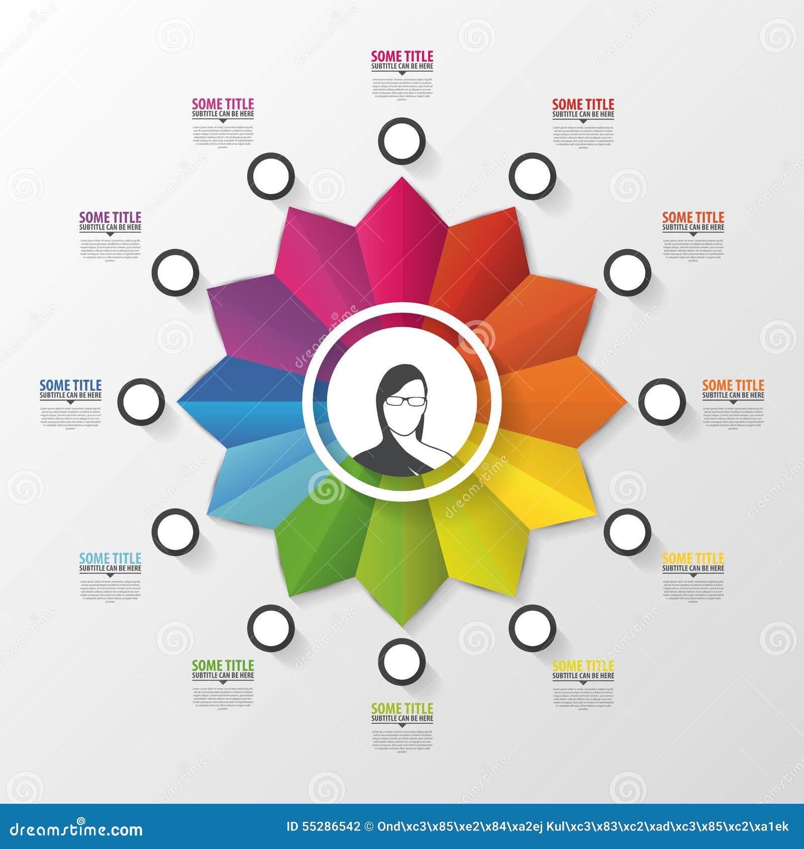 Modern Work Management Planning Infographics. Business Template Stock ...