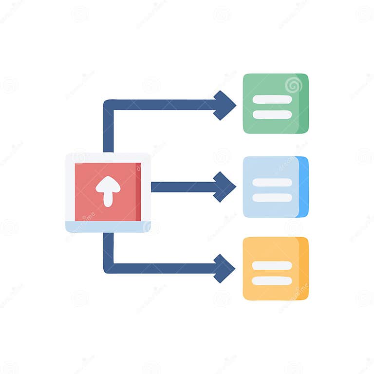 Modern Workflow Icon for Efficiency Stock Illustration - Illustration ...