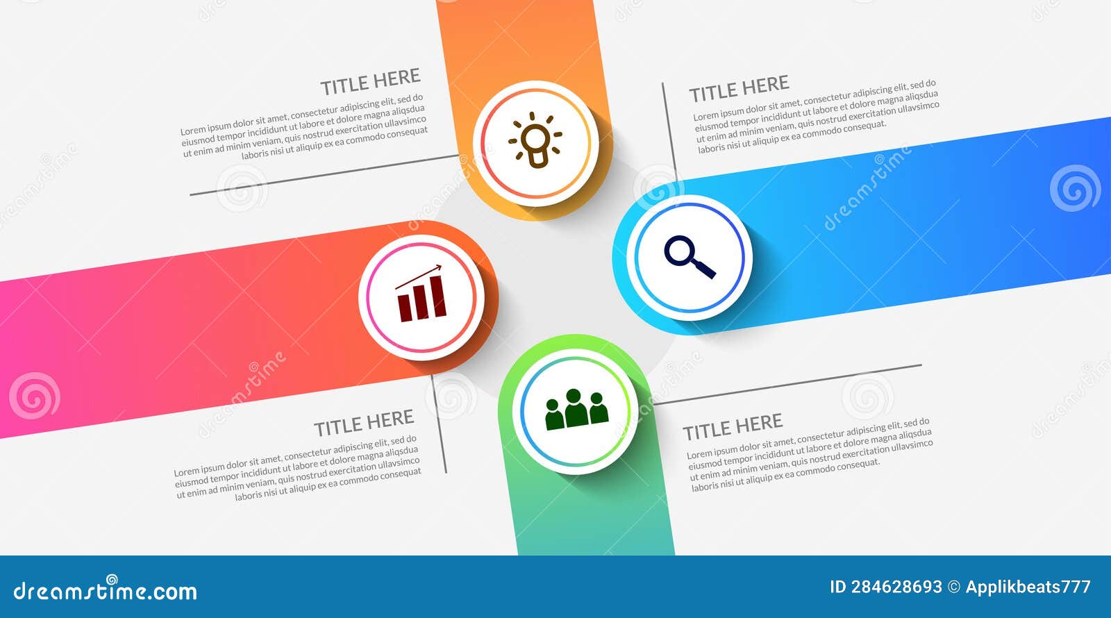 Modern Workflow Infographic Template, Business Process Graphic with ...