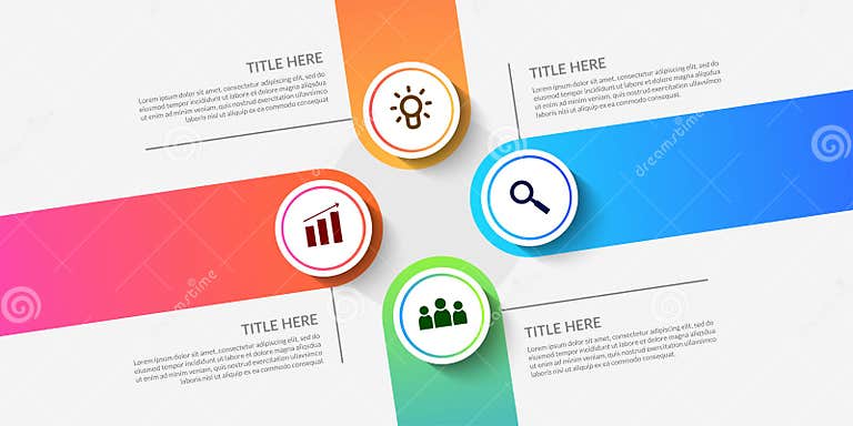 Modern Workflow Infographic Template, Business Process Graphic with ...