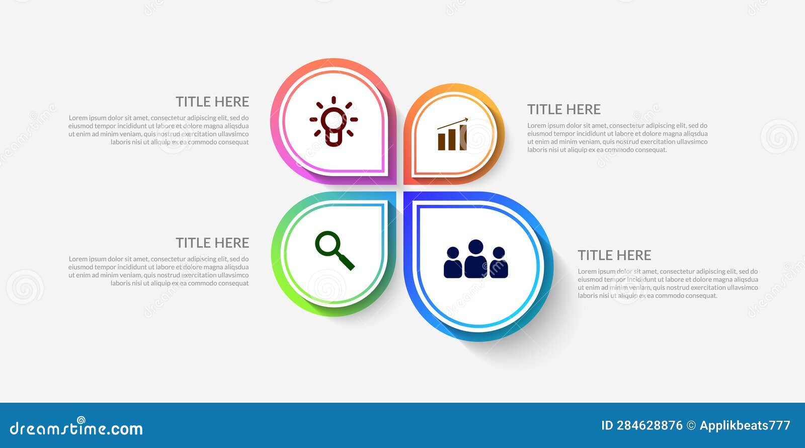 Modern Workflow Infographic Template, Business Process Graphic with ...