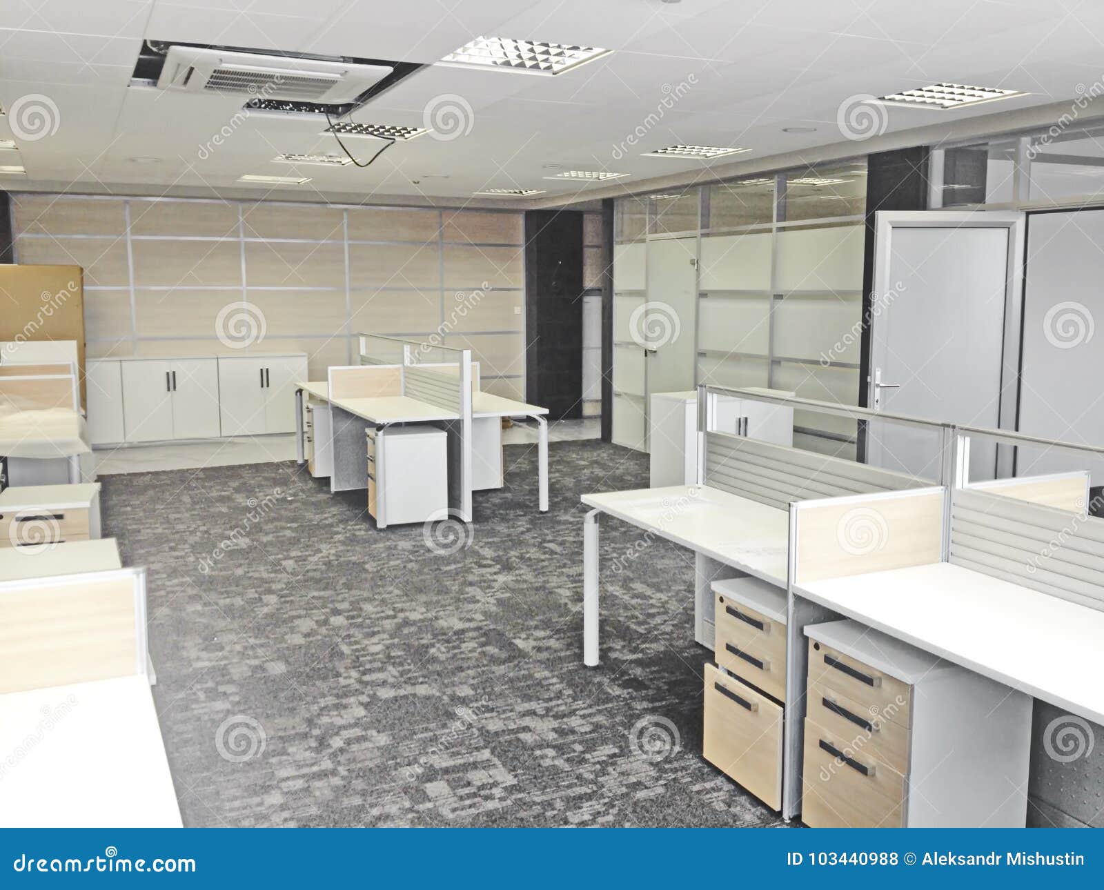 Modern Working office stock photo. Image of business - 103440988