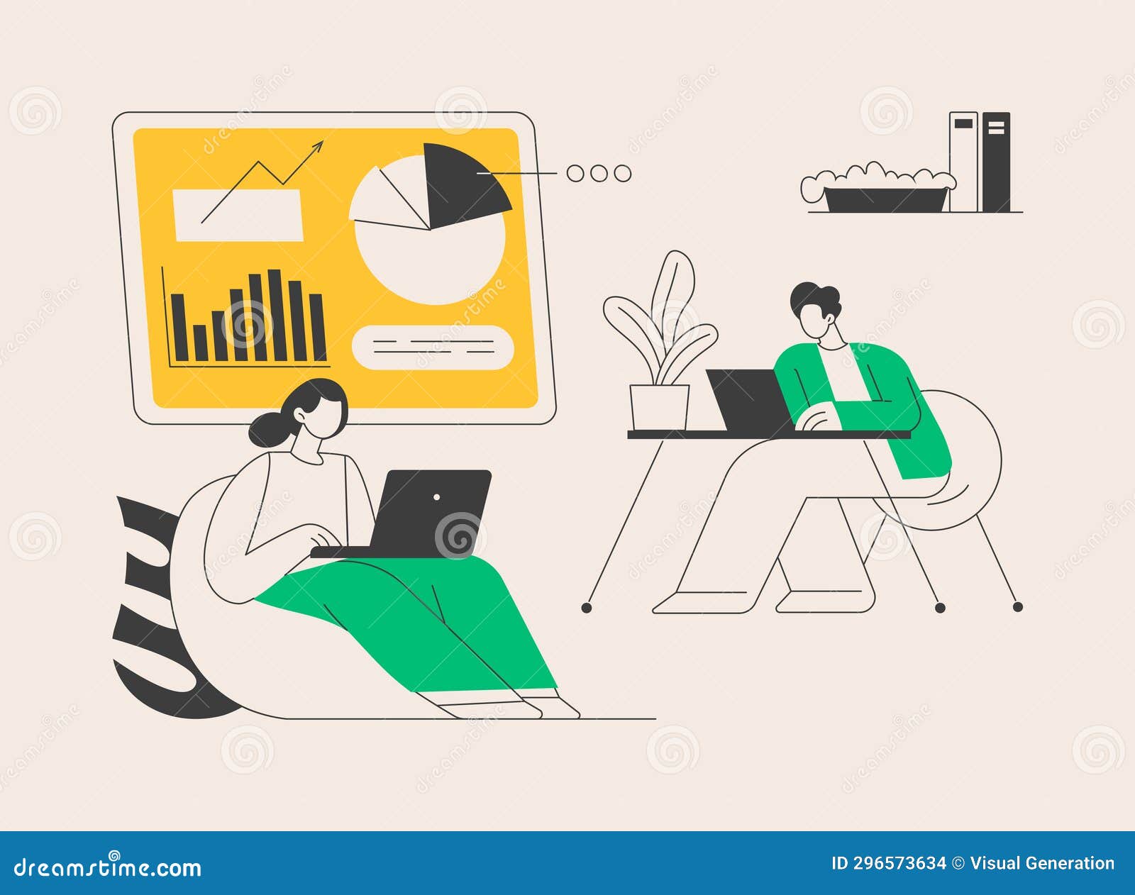 Intelligent Workplace Linear Icons Set. Smart, Productive, Efficient ...