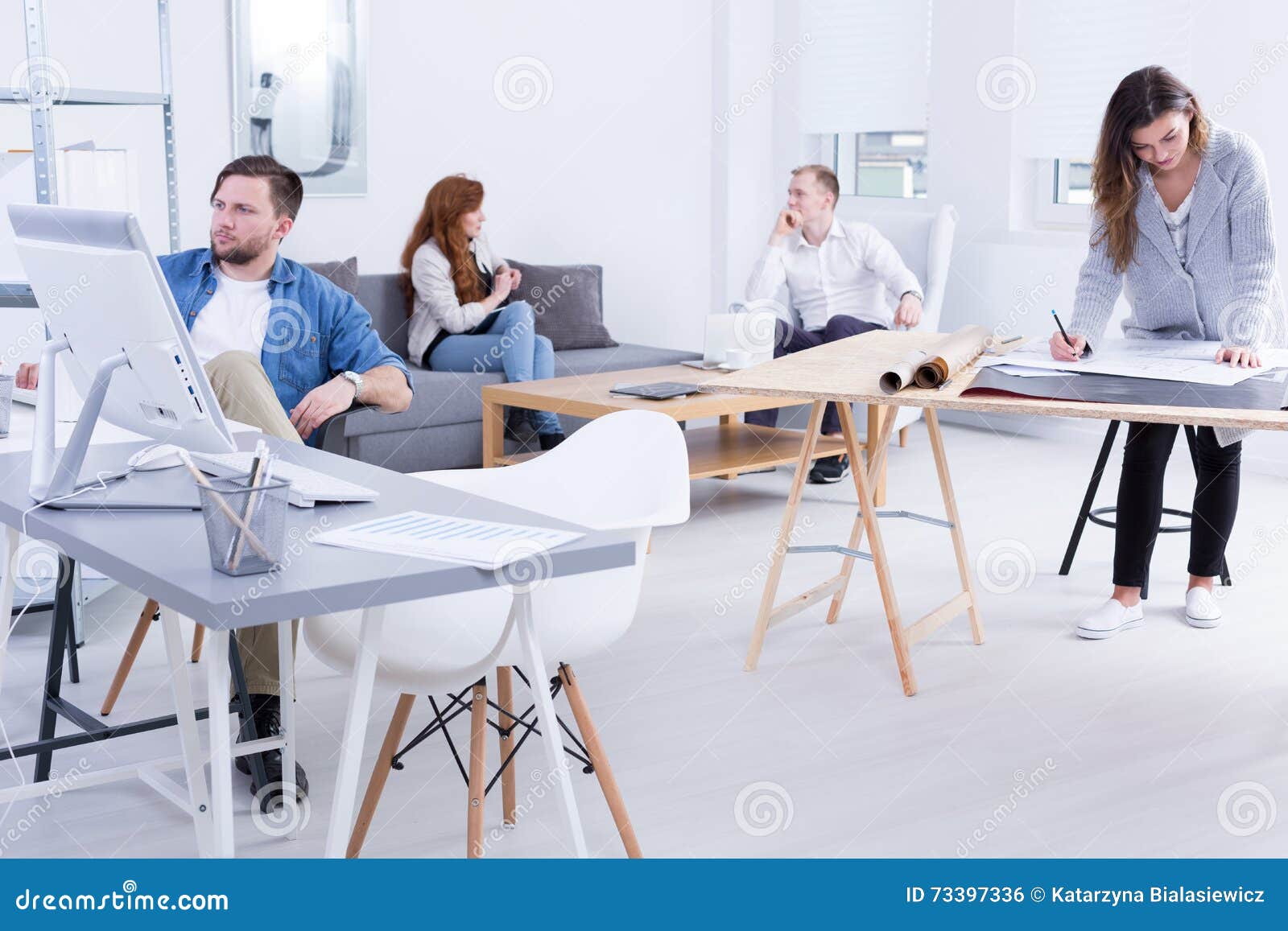 Modern Workplace Organization Stock Photo - Image of women, office ...