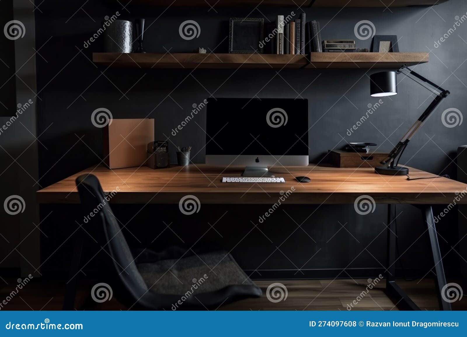 Modern Workspace with Minimalist Aesthetics, Representing a Peaceful ...