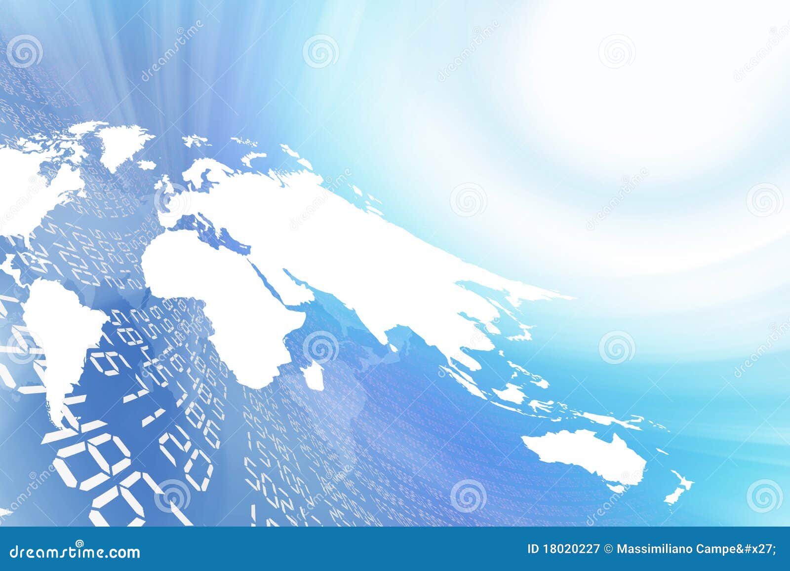 Modern world stock illustration. Illustration of cloud - 18020227