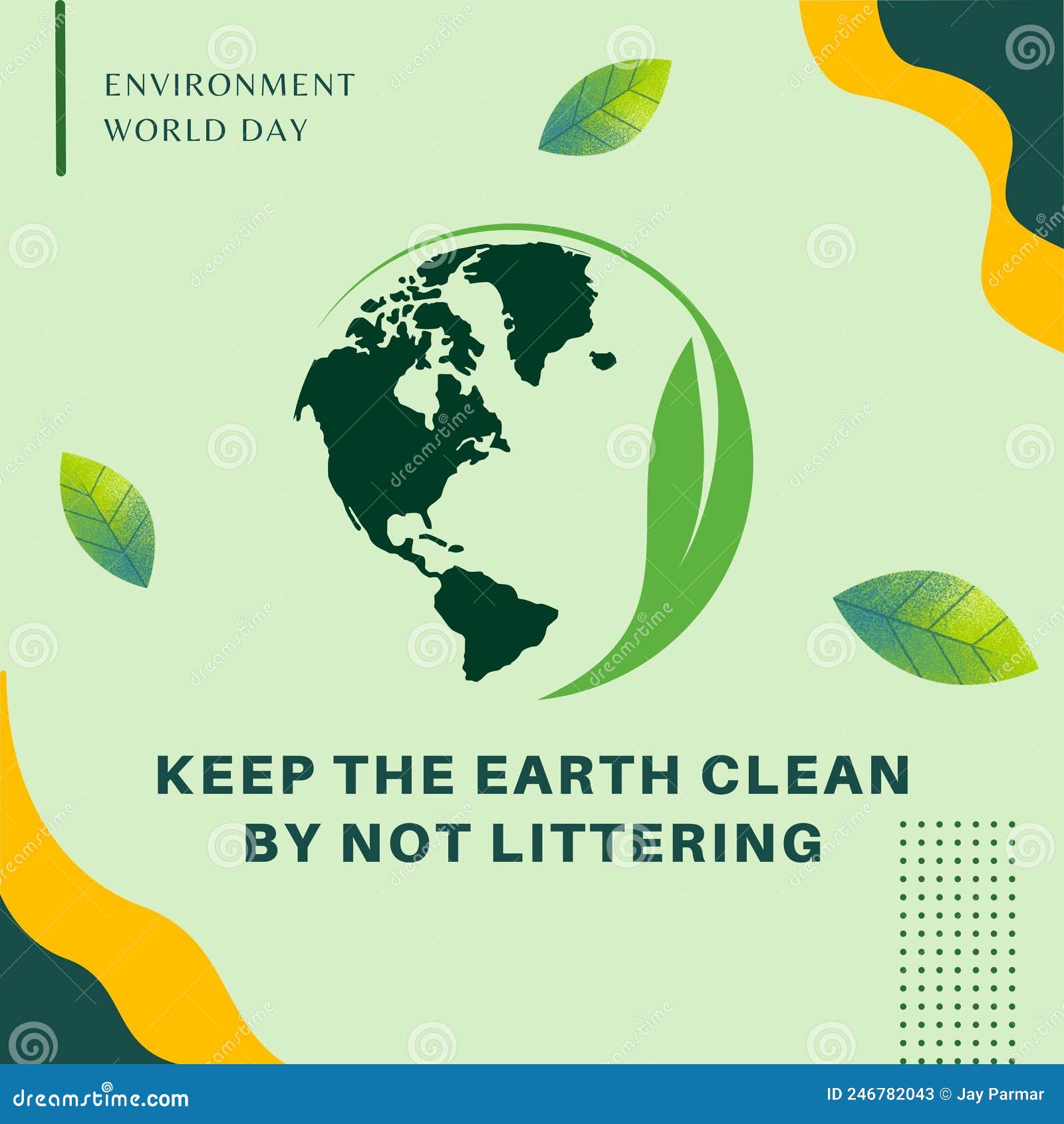 Modern World Environment Day Tips Template for Instagram Post Stock ...