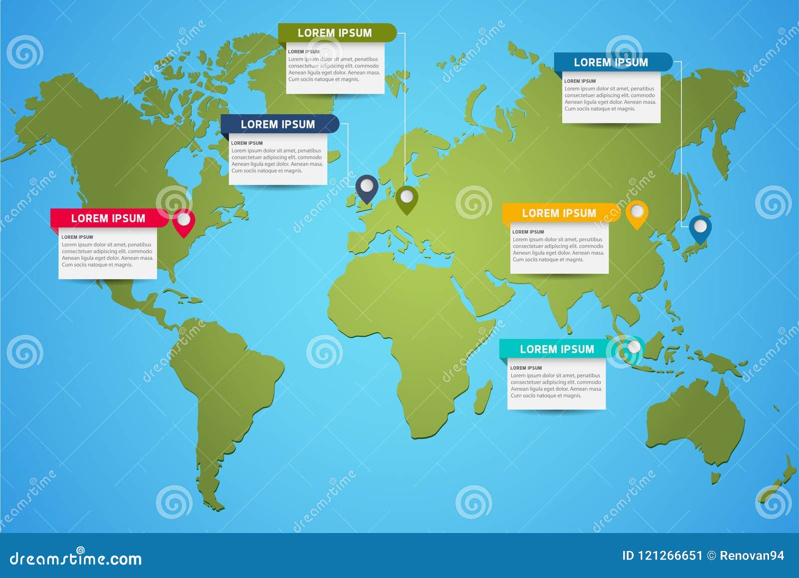 Modern World Info Graphic Design Element Banner Stock Illustration ...