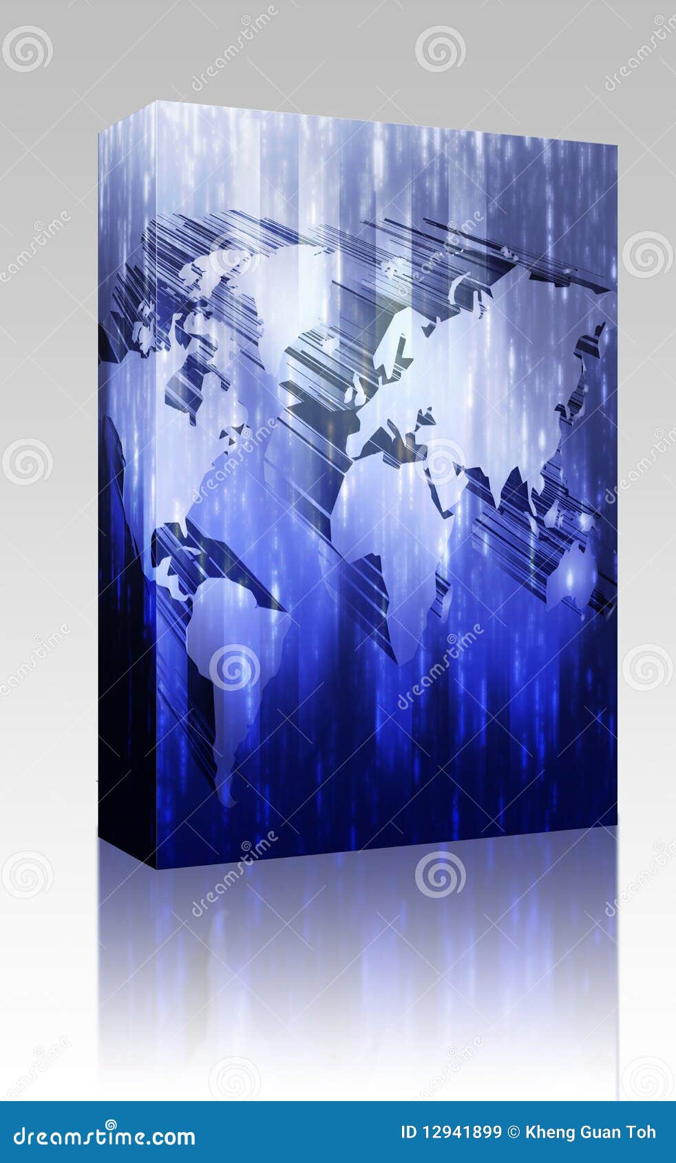 Modern World Map Box Package Stock Illustration - Illustration of asia ...