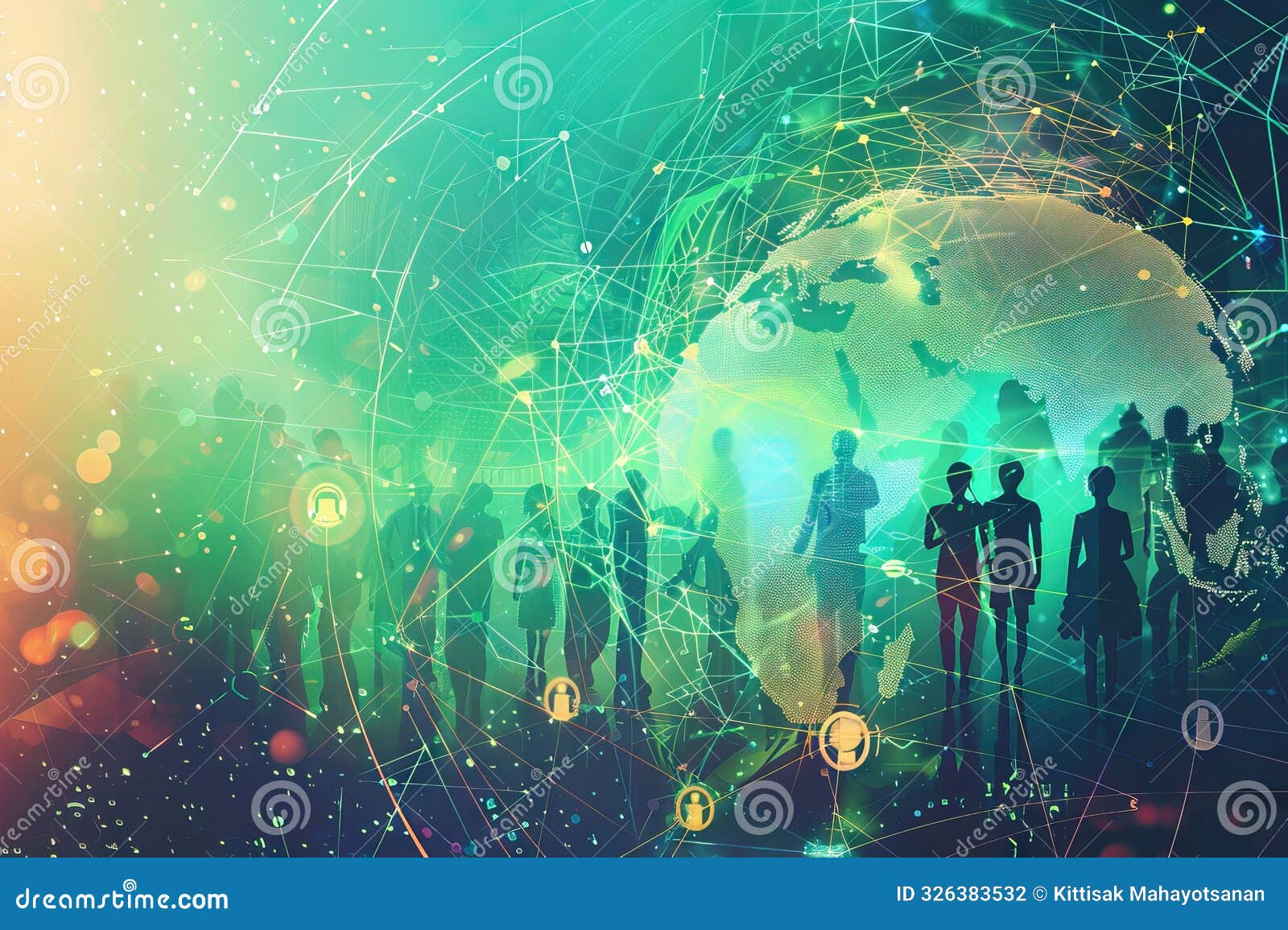 A Modern World Population Day with Diverse People Figures ...