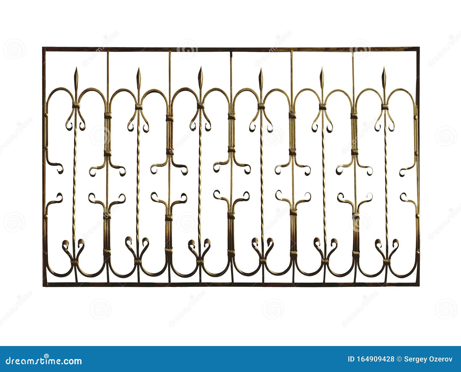 Iron Grid On White Brick Stock Photo | CartoonDealer.com #18369780