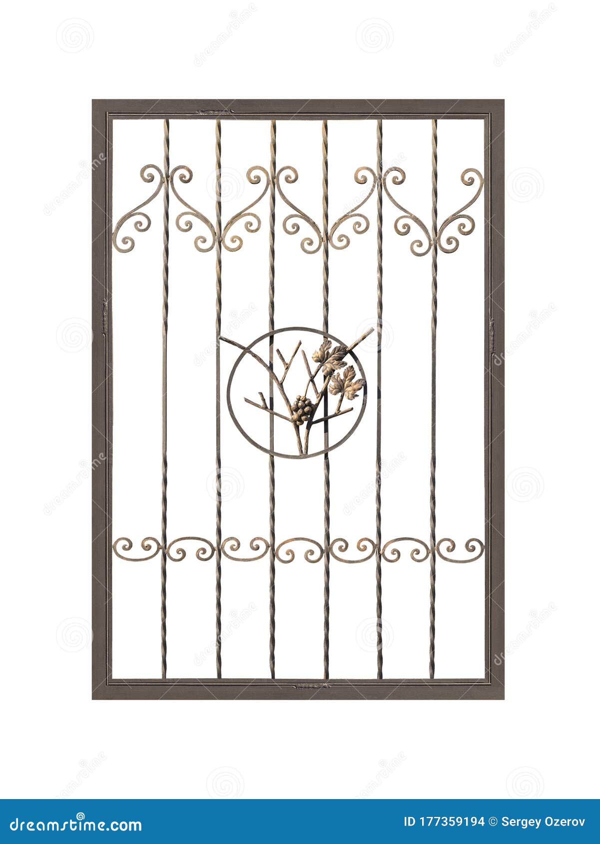 Modern wrought-iron grid stock photo. Image of grate - 177359194