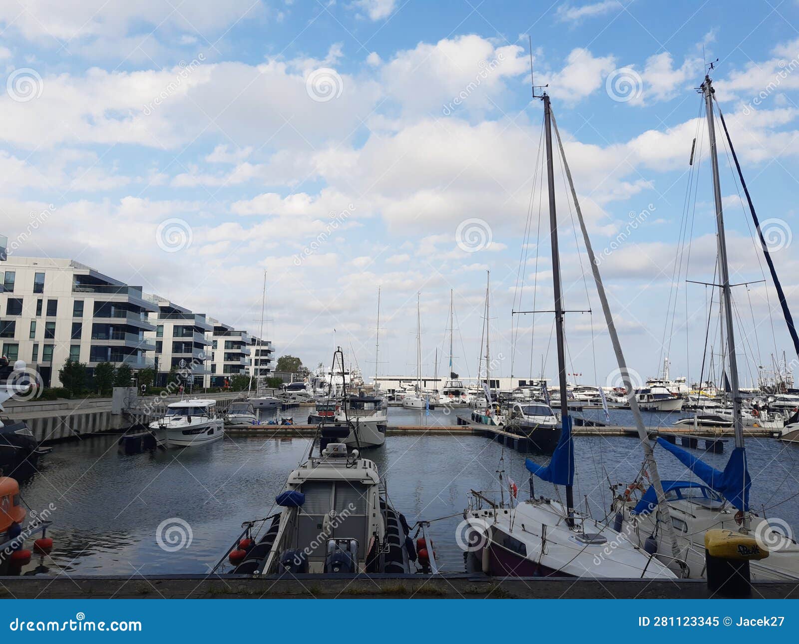 Modern Yachts in the Marina in Gdynia Poland Editorial Image - Image of ...