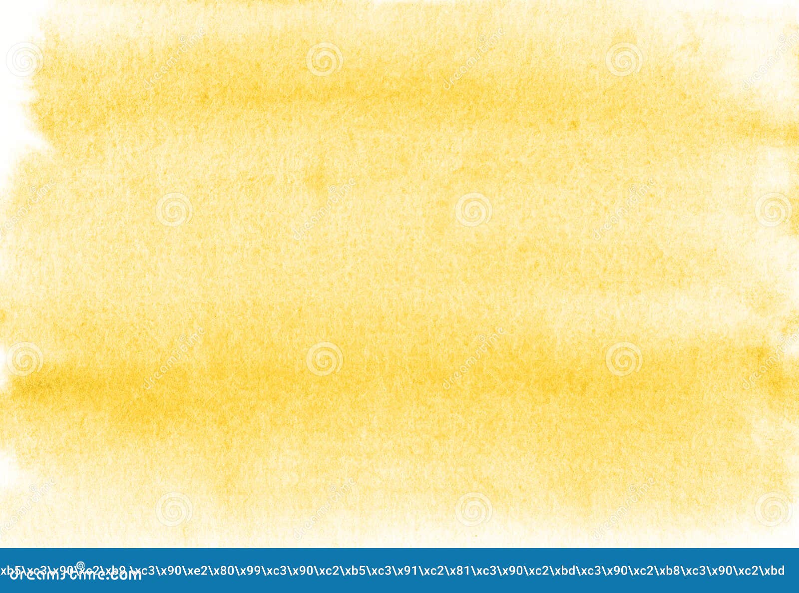 Modern Yellow Background for Design and Text. Watercolor Canvas. Stock ...
