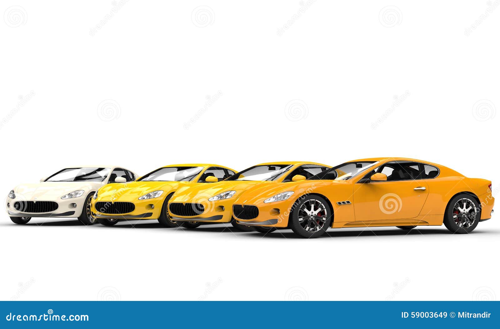 Modern Yellow Fast Cars stock illustration. Illustration of maseratti ...
