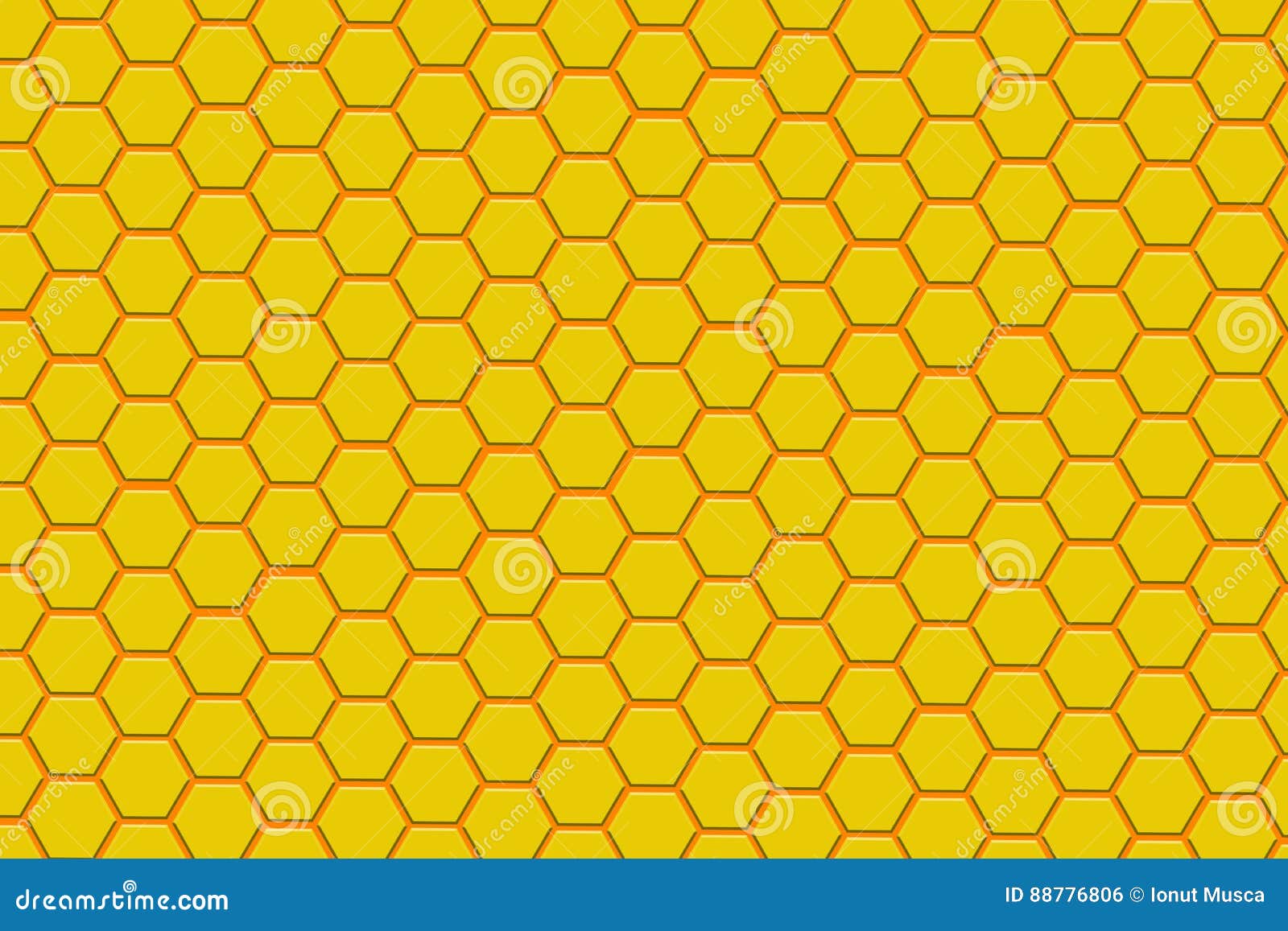 Modern Yellow and Orange Hexagon Background Stock Illustration ...
