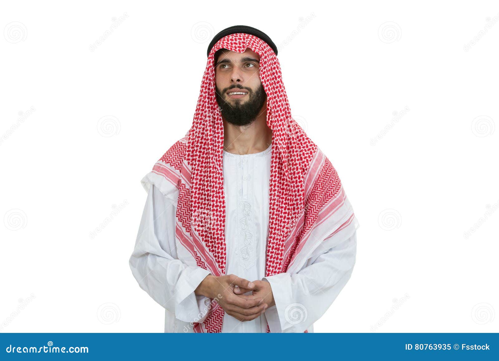 Modern Young Arabian Man Looking Serious Stock Image - Image of full ...