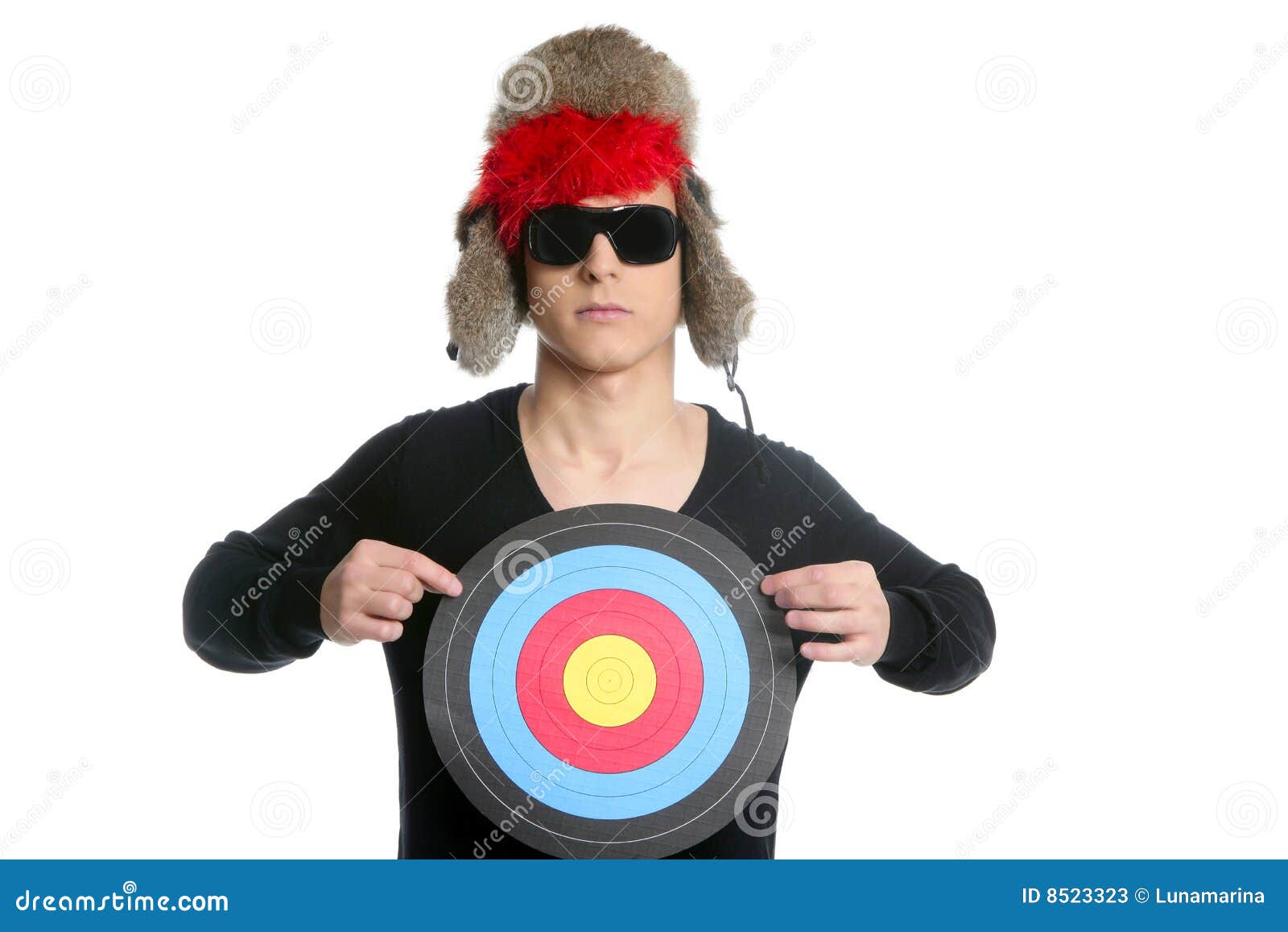 Modern Young Boy with Target on His Body Stock Image - Image of ...