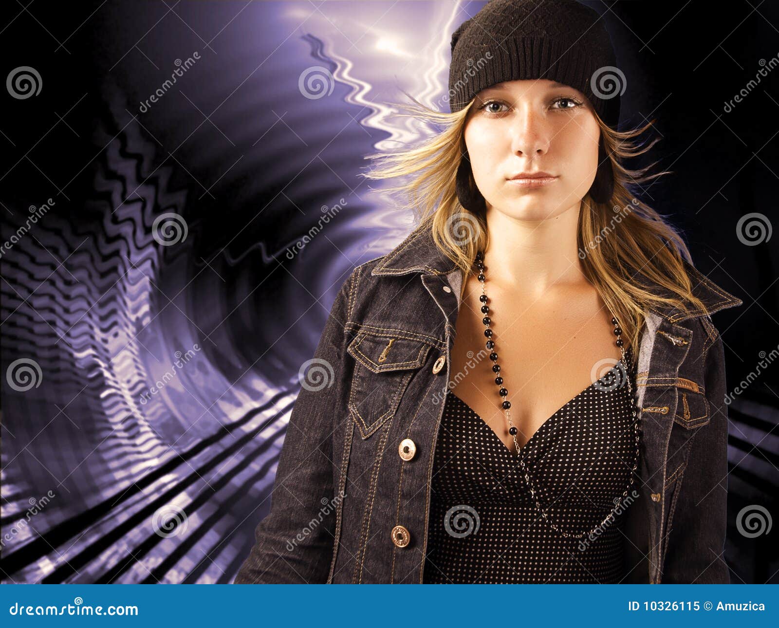 Modern young girl stock image. Image of blond, girl, female - 10326115